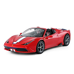 Rastar RC Car | Radio Remote Control Car 1/14 Scale Ferrari 458 Special A, Model Toy Car for Kids, Auto Open & Close, Red