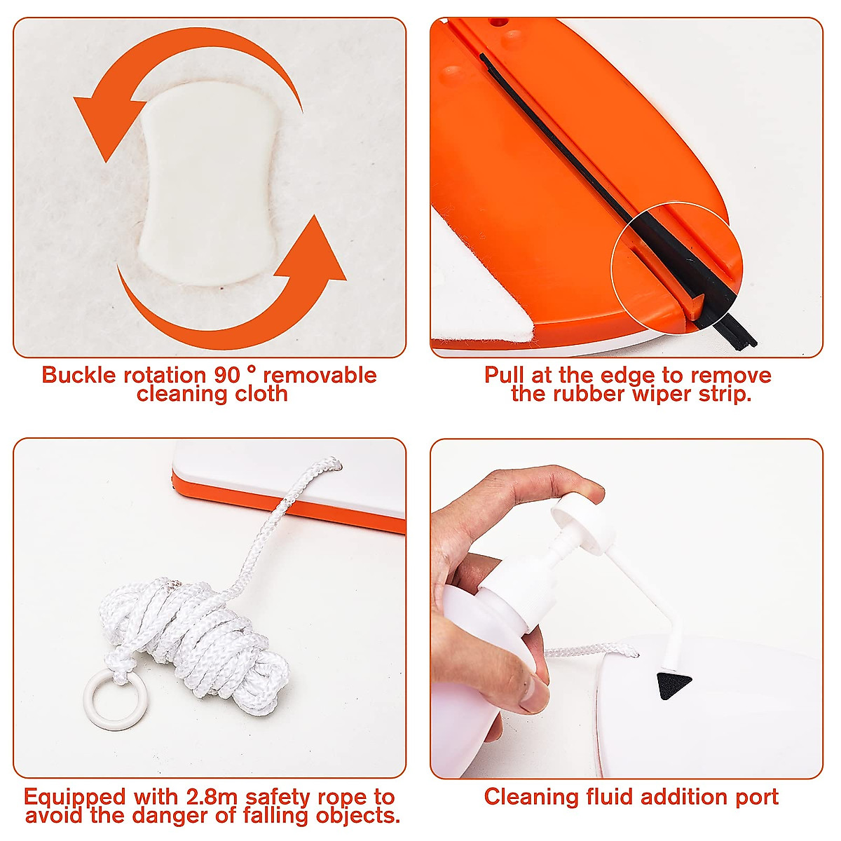 eazer Magnetic Window Cleaner, Double-Sided Window Cleaning Equipment, Outside Window Cleaner, 6-Gear Adjustable for High-Rise Window Cleaning(Fits 0.12''-1.26'' Thickness)