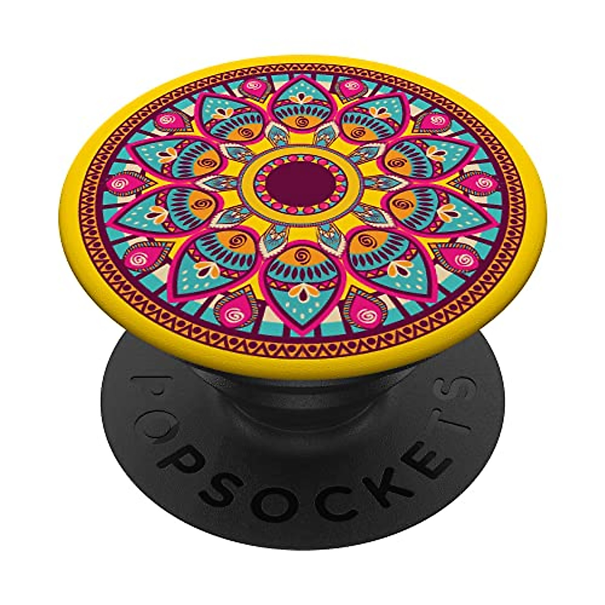 Vibrant Mandala for Peace Relaxation Meditation Aid Focus PopSockets Swappable PopGrip