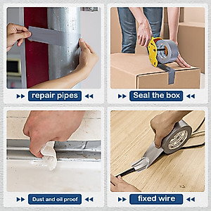 Prenesa Duct Tape Heavy Duty Waterproof - 1.88" Wide x 35Yards Adhesive Weatherproof Flexible Multi Use Duct Tape Ideal for Pipe/Sealing/Metal Repair/Insulation, 1 Roll