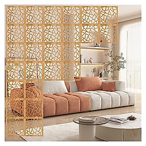 DIY Room Divider, Hanging Decorative Panel Screens, 16 PCS Partition Wall Separator for Bedroom Sitting Room Office Shop, 11.4" X 11.4"