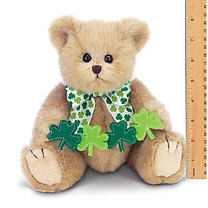 Bearington Conner Clovers Irish Plush Stuffed Animal Teddy Bear, 10"