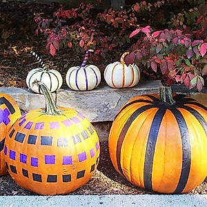 KIWIHUB Black Painters Tape,0.7inch x 60 Yds x 3 Rolls (180 Yards Total) - Medium Adhesive Masking Tape for Painting,Labeling,DIY Crafting,Decoration and School Projects