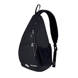 WATERFLY Sling Bag Crossbody Backpack: Over Shoulder Daypack Casual Cross Chest Side Pack