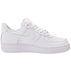 Nike Women's Air Force, White,Metallic Logo, 12 US