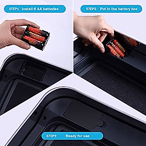 ELPHECO Stainless Steel Kitchen Trash Can 12 Gallon Brushed Stainless Steel Motion Sensor Trash Can Without Inner Bucket, Large Capacity Motion Kitchen Trash Can with Wooden Legs