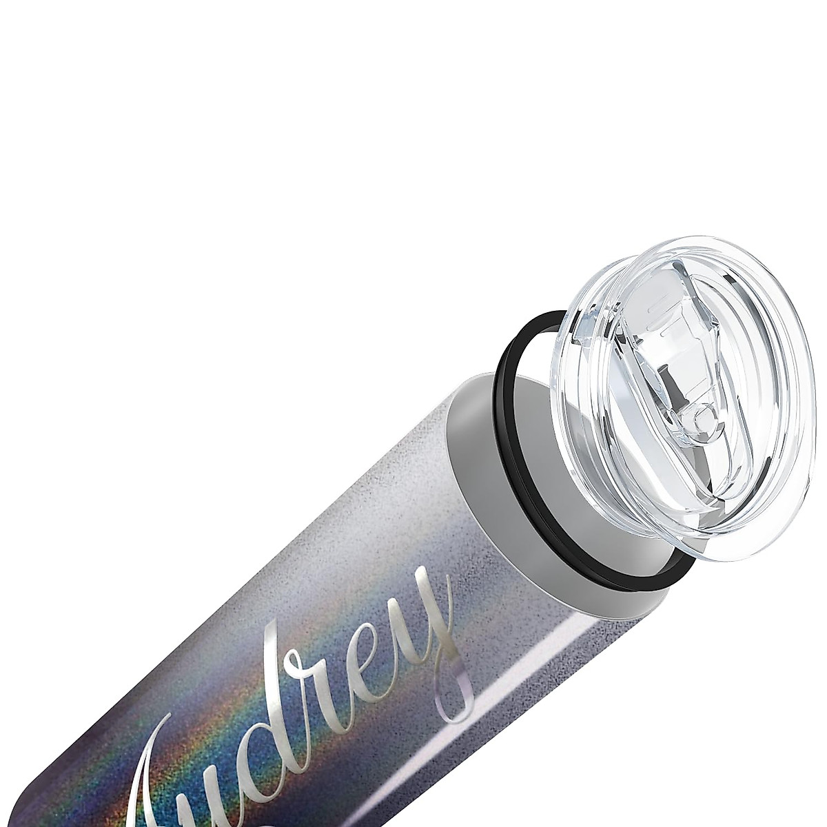 Personalized Skinny 20 oz with Lid Spectrum Gleam Customized Laser Engraved Cup Gift Stainless Steel Vacuum Insulated Mug