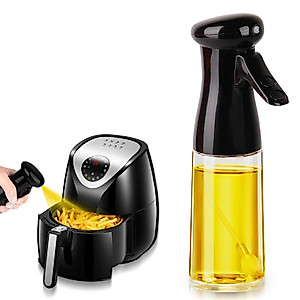 Afemoly Oil Sprayer for Cooking - 210ml Olive Oil Dispenser Bottle Spray Mister - Food Grade Portable Reusable Oil Vinegar Spritzer Sprayer Bottles for Air Fryer, Kitchen, Salad, Baking, BBQ, Frying