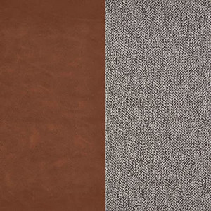 Ball & Cast Wall Mount Queen Headboard Faux Leather or Fabric Double Side Use Upholstered Headboards,Vintage Brown& Gray