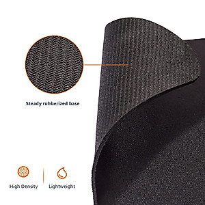Amazon Basics Gaming Computer Mouse Pad - Black & 3-Button USB Wired Computer Mouse (Black), 1-Pack