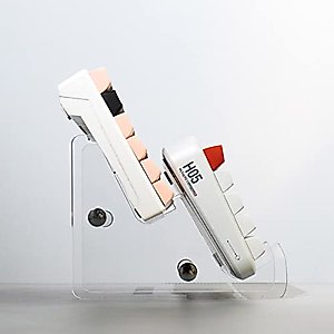 Mechanical Keyboard Storage Stand Display Keyboard Holder White Transparent Acrylic Stand for Two Keyboard