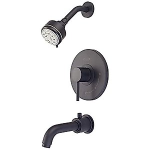 T-4MT110 Motegi Single Handle Volume Control Tub and Shower Faucet - Matte Black