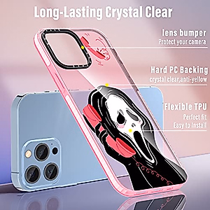 Kokaaee (2in1 for iPhone 14 Pro Max Case Cute Skull for Women Girls Skeleton Girly Phone Cases Fun Cool Gothic Unique Design Soft TPU Bumper Cover and Ring Holder for 14 ProMax 6.7 inch