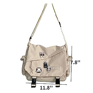 Loizziuy Y2k Backpack Kawaii Large Capacity Aesthetic Backpack Cute Casual Travel Mochilas Daypacks (1015 black [single pack plus random 4 badge])