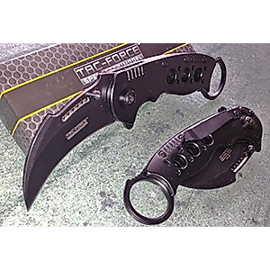 TAC-FORCE Spring Assisted G'Store Opening Knives Black KARAMBIT CLAW Rescue Pocket Knife 6 product ratings