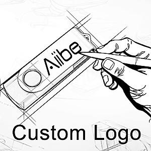 Custom USB Flash Drive 2GB 25 Pack Wholesale Bulk Personalized USB Thumb Drives Customized Logo USB Drive Memory Stick (2GB, 25PCS Black)