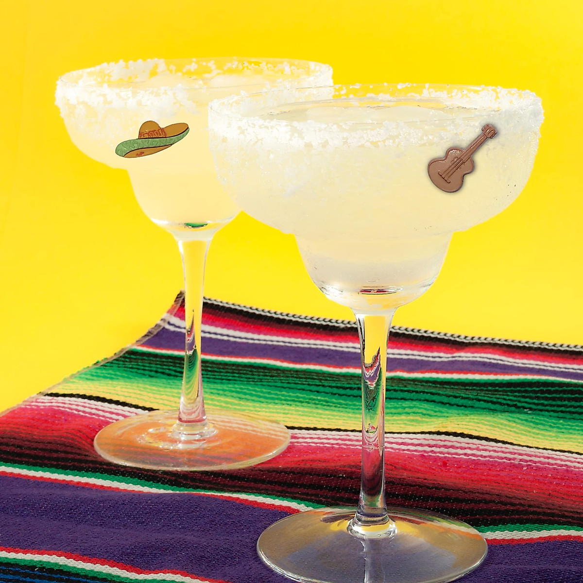 Simply Charmed Cinco de Mayo Party Supplies - Magnetic Wine Glass Charms for Margaritas, Wine Glasses and More