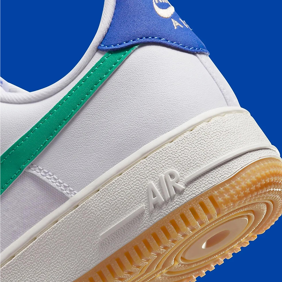 Nike Air Force 1 Low Womens White Game Royal Stadium Green Size 9