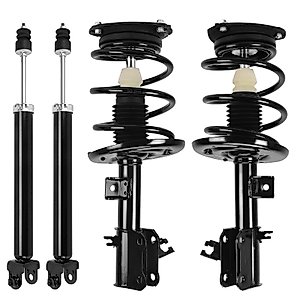 AUTOSAVER88 Front Complete Struts & Rear Shock Absorbers Compatible with 2007-2012 Exc. Hybrid 2013 Altima S 2.5L Coupe