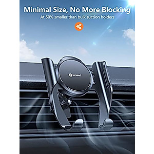 VICSEED 𝟮𝟬𝟮𝟯 𝗕𝗲𝘀𝘁 𝗖𝗮𝗿 𝗠𝗼𝘂𝗻𝘁 Car Phone Mount, 𝗨𝗽𝗴𝗿𝗮𝗱𝗲𝗱 Air Vent Phone Holder for Car, Handsfree Cell Phone Car Mount Fit for iPhone 14 13 12 11 Pro Max Mini Plus Samsung
