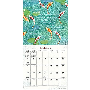 Be Here Now 2023 Wall Calendar: Teachings from Ram Dass | 12" x 24" Open | Amber Lotus Publishing