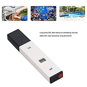 PH Test Pen, Automatic Identification ABS Housing PH Meter Sensitive High Accuracy Probe for Greenhouse for Swimming Pool