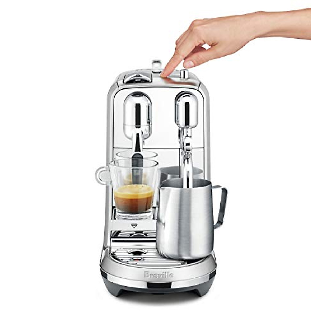Breville Nespresso Nespresso Creatista Plus Coffee Espresso Machine, Brushed Stainless Steel BNE800BSSUSC