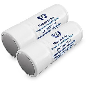 2 Pack Banshee Replacement for Welch Allyn 72200 Battery Fits Otoscope Handle 71000 71010 71015 71020 71050 71051 71054 71055 71670