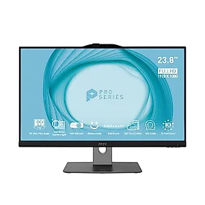 MSI PRO AP242 AIO Desktop, 23.8" FHD IPS-Grade LED, Intel Core i5-12400, 16GB(8GB*2) Memory, 500GB SSD, WiFi 6, BT 5.1, Black, Windows 11 Pro (12M-230US)
