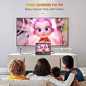 Car DVD Player with Headrest Mount,Arafuna 10.5" Headrest DVD Player for car with HDMI Input, Portable DVD Player for Car Support 1080P HD Video, USB/SD,Regions Free, Last Memory