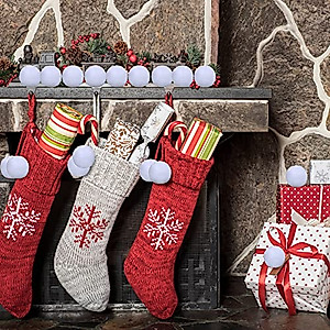 WILLBOND 80 Pcs Pom Pom Balls Craft Pom Poms Balls Fluffy Plush Balls Christmas Costume Hair Balls Christmas Decoration Felt Ball Garland Felt Balls Crafts for DIY (White, 2 Inch)