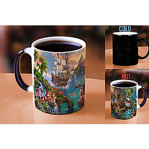 Morphing Mugs Disney - Peter Pan - Neverland - One 11 oz Color Changing Heat Sensitive Ceramic Mug – Image Revealed When HOT Liquid Is Added!