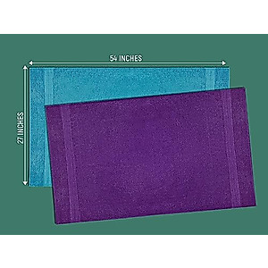 ZUPERIA Classic Bath Towels - 8 Pack - 27" x 54" - Ultra Soft 100% Cotton Large Bathroom Towels, Highly Absorbent Towel for Bathroom, Ideal for Pool, Home, Gym, Spa, Hotel (Assorted)