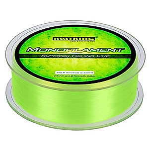 KastKing Premium Monofilament Fishing Line, Sunrise Yellow,300Yds,4LB