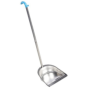Cabilock Stainless Steel Trash Shovel Stainless Steel containers Heavy Duty dust pan Handheld Broom Metal Garbage Shovel Stainless Steel Dustpan Heavy Duty Dustpan Home Cleaning Dustpans