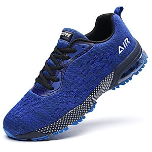 QAUPPE Mens Air Running Shoes Athletic Trail Tennis Sneaker (Blue US 9 D(M)…