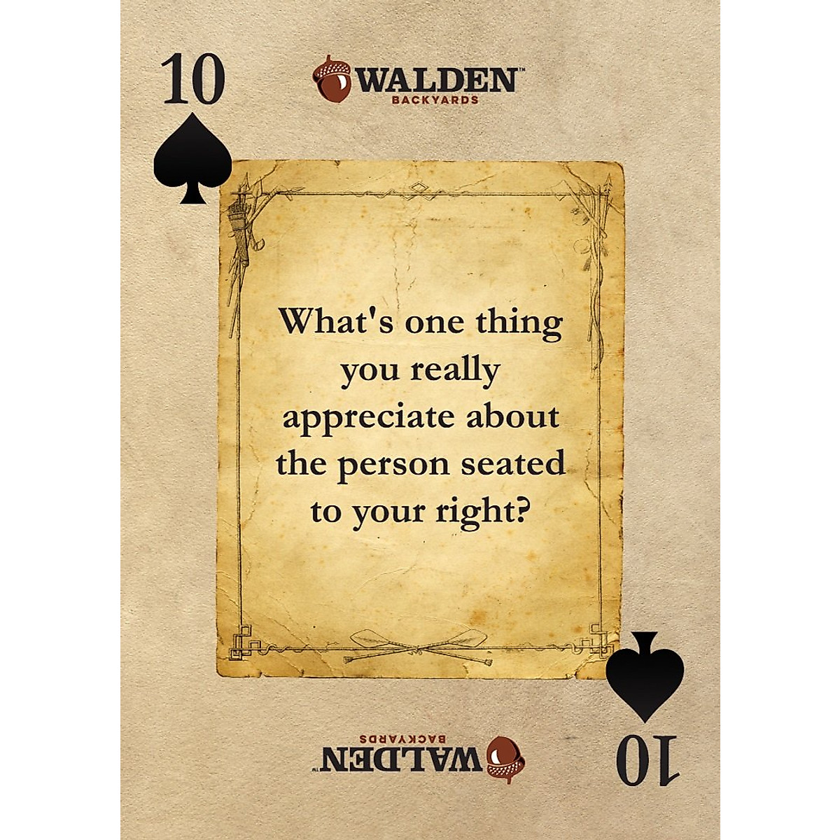 Conversation Starters Fire-Side Chats by Walden Sparking Great Conversation Around The Fire - Standard Playing Cards for All Card Games