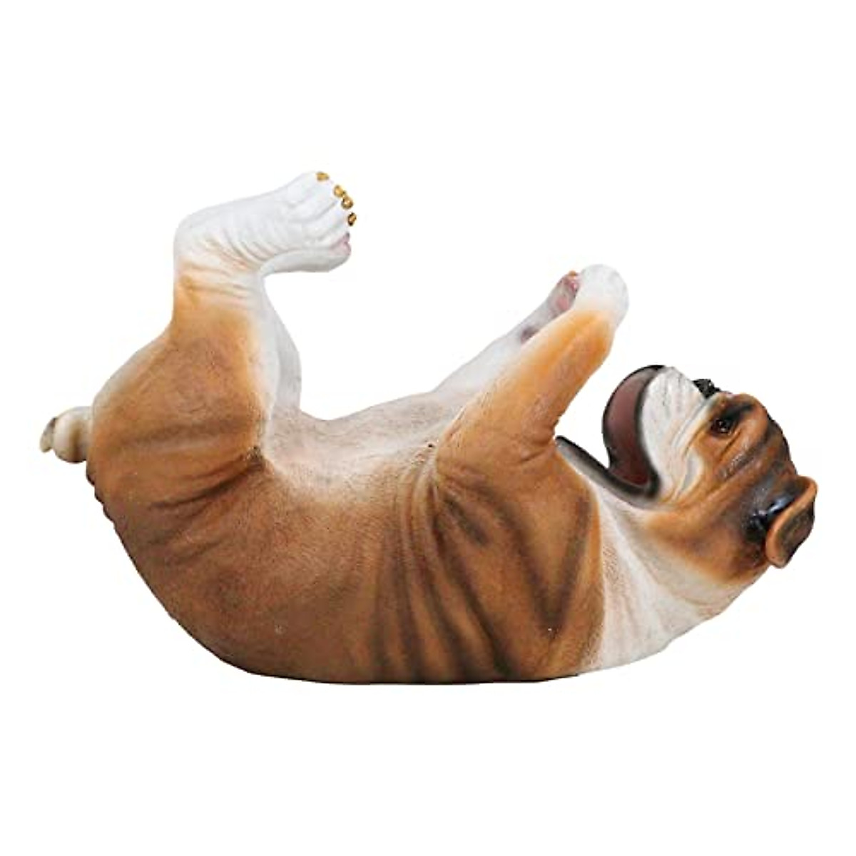 Ebros Lifelike Purebreed Pedigree Canine Adorable American Bulldog Dog Wine Bottle Holder Figurine Statue As Kitchen Wine Cellar Centerpiece Decor Storage Organizer (American Bulldog)