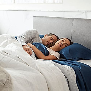 Serta Arctic Premier- 14.5" King Plush Mattress, USA Built, 100-Night Trial, CertiPUR-US Certified,White/Navy Blue