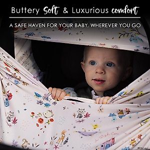 Milk Snob Original Disney 5-in-1 Cover The Little Mermaid, Added Privacy for Breastfeeding, Baby Car Seat, Carrier, Stroller, High Chair, Shopping Cart, Lounger Canopy, Newborn Essentials, Nursing Top