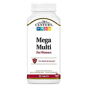 21st Century Mega Multi for Women Tablets, 90-Count (22659)