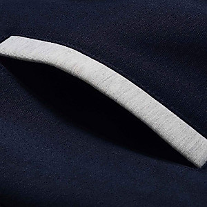 MANLUODANNI Men's Casual Hooed Hoodies Thick Wool Warm Winter Jacket Coats Black XL