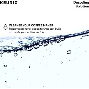 Descaling Solution for Keurig Coffee Machines with Free Direct Coffee Tea Est 2019 Sticker
