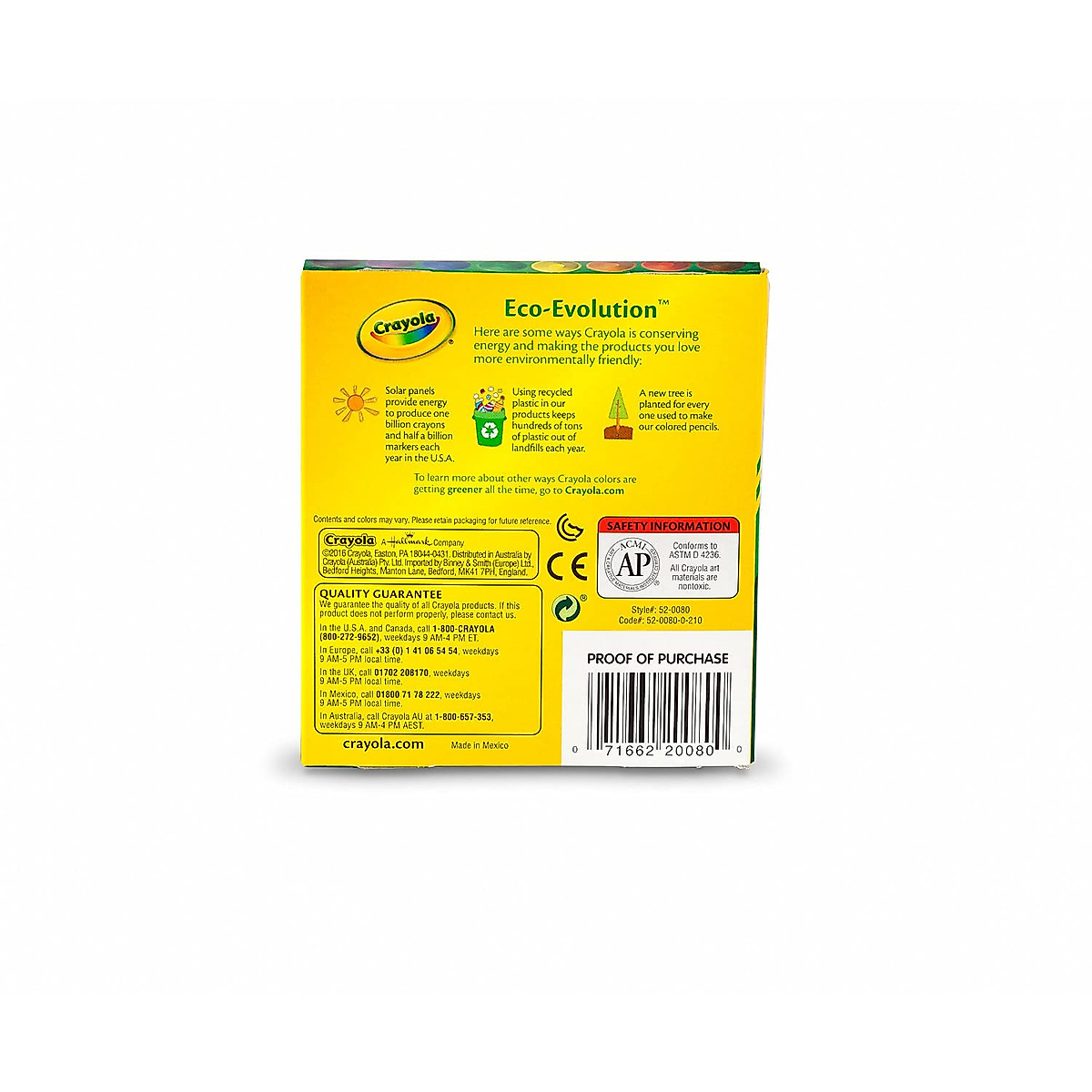 Crayola Large Crayons - Assorted (8 Count), Giant Crayons for Kids & Toddlers, Ages 2+