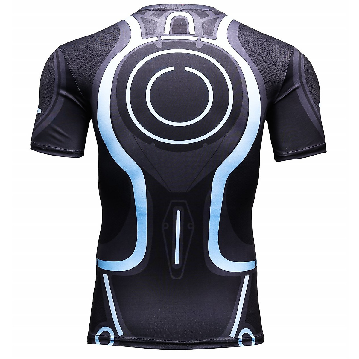 Red Plume Men's Film Super-Hero Series Compression Sports Shirt Skin Running Short Sleeve Tee (M, Phosphenes)