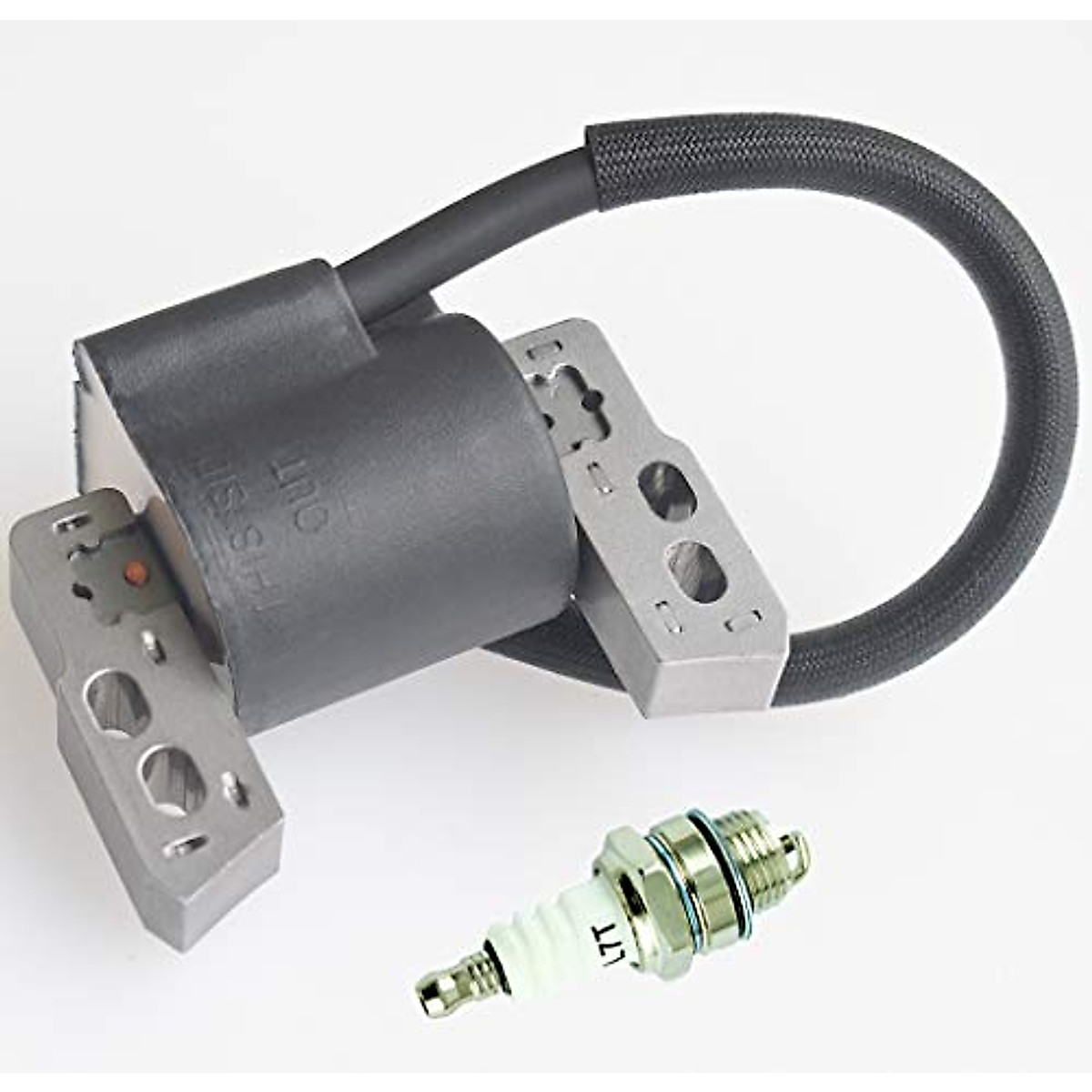 590454 Ignition Coil+L7T Spark Plug,Compatible with Briggs & Stratton799381 790817 692605 802574 Magneto Armature,Compatible with Briggs & Stratton engine models:129H00 Series(0005-0185) Engine