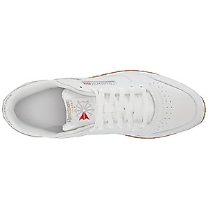Reebok unisex adult Classic Leather Sneaker, Ftwr White/Pure Grey 3/ Rubber Gum-03, 11.5 Women 10 Men US
