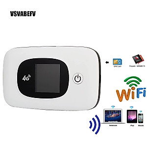 4G LTE Mobile WiFi Router with SIM Card Slot for Travel, Unlocked Portable WiFi Router Hotspot Devices for Travel, ATT T-Mobile Hotspot Devices Portable WiFi Hotspot, Support B2/B4/B5/B12/B17