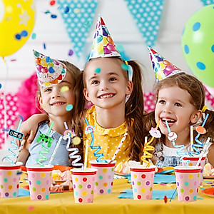 32 Pieces Game Controller Drinking Straws Reusable Rainbow Kids Party Straws for Kids Gamer Birthday Party Supplies, Game On Party Supplies