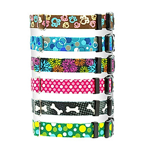 Small Flower Days Replacement Containment and Training Dog Collar Strap with RFA-67 Batteries - Compatible with Most PetSafe In-Ground Fence, Wireless Fence Receiver, and Training Collars (Bundle 2)